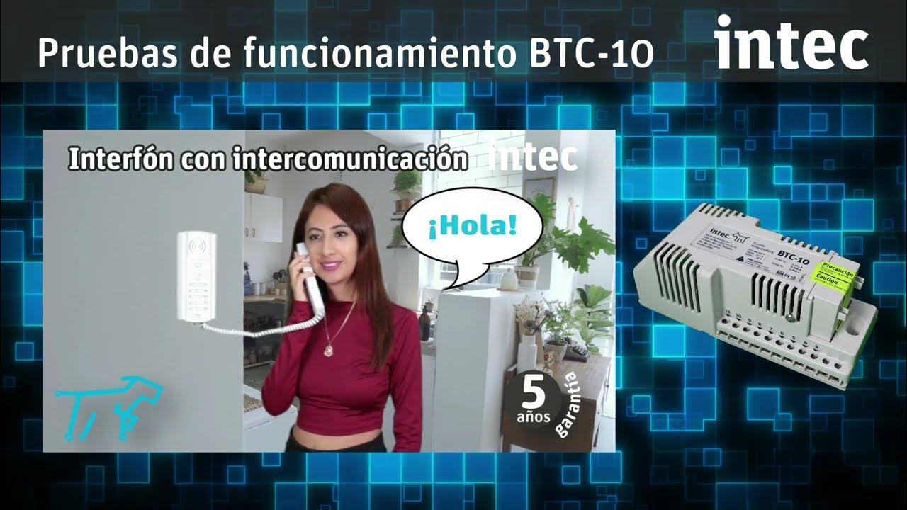 Pruebas de funcionamiento de una fuente de intercomunicación modelo BTC10 marca INTEC - YouTube