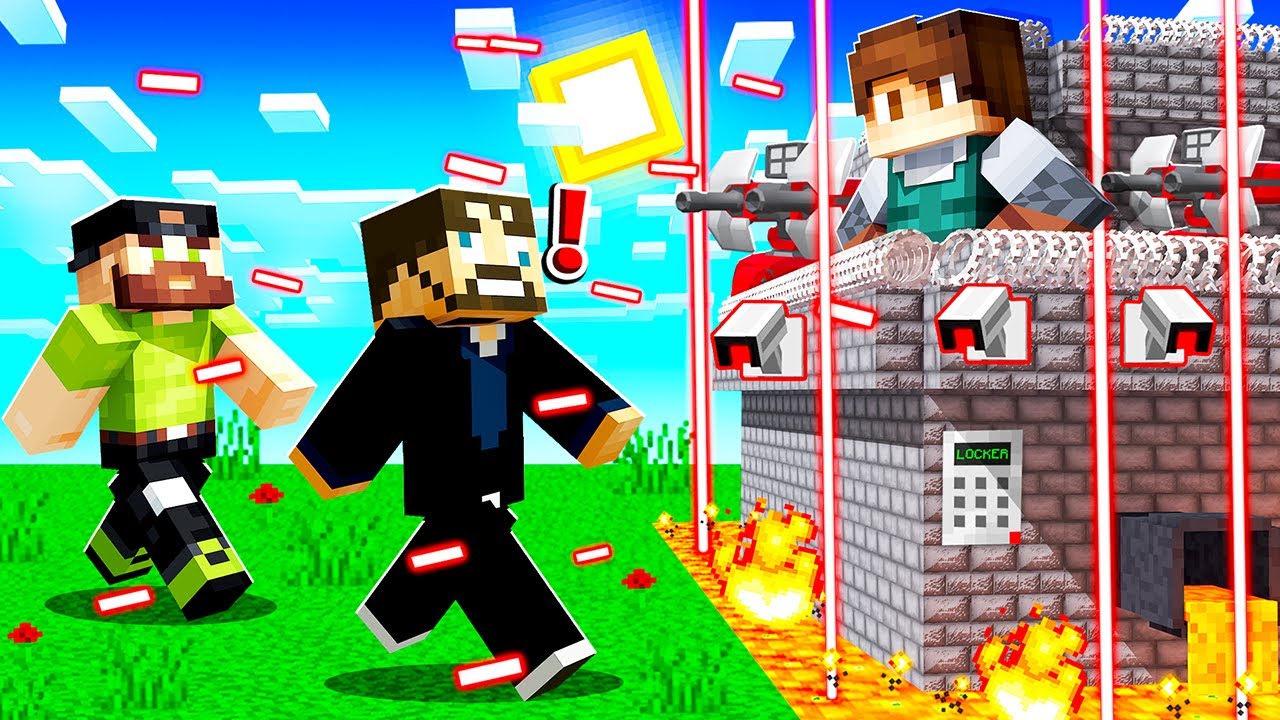 BUILDING the MOST SECURE BASE in MINECRAFT! - YouTube