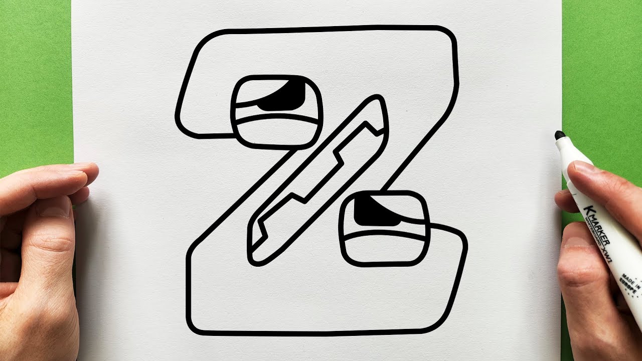 How to Draw Z from the Alphabet Lore Step by Step #drawing - YouTube