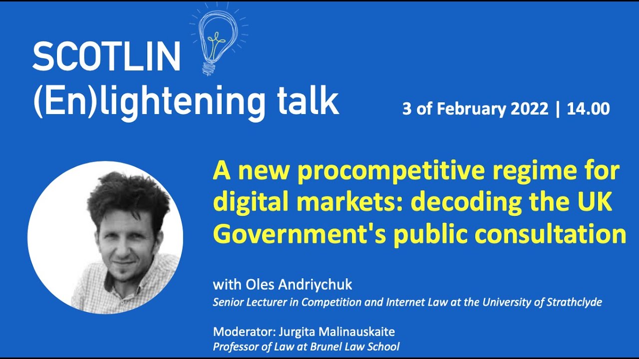 (En)lightening Talk - Dr Oles Andriychuk - University of Strathclyde ...