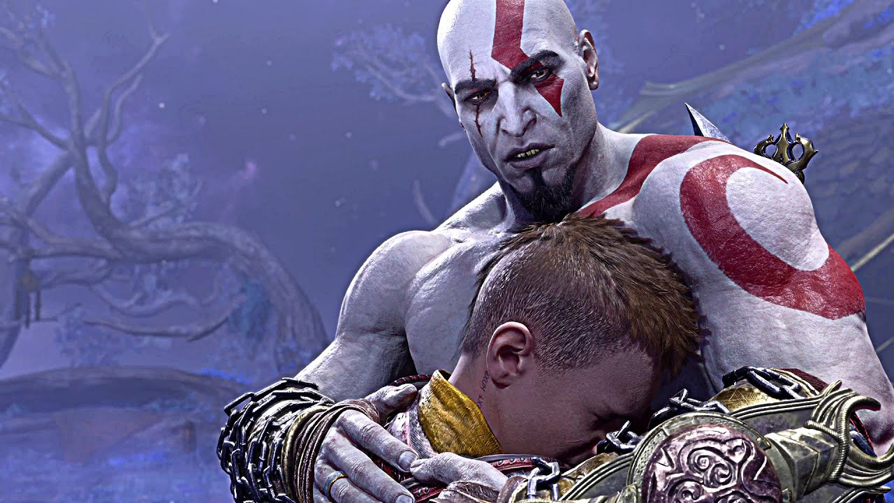Young Kratos Forgives and Hugs Atreus Scene | God of War Ragnarok - YouTube