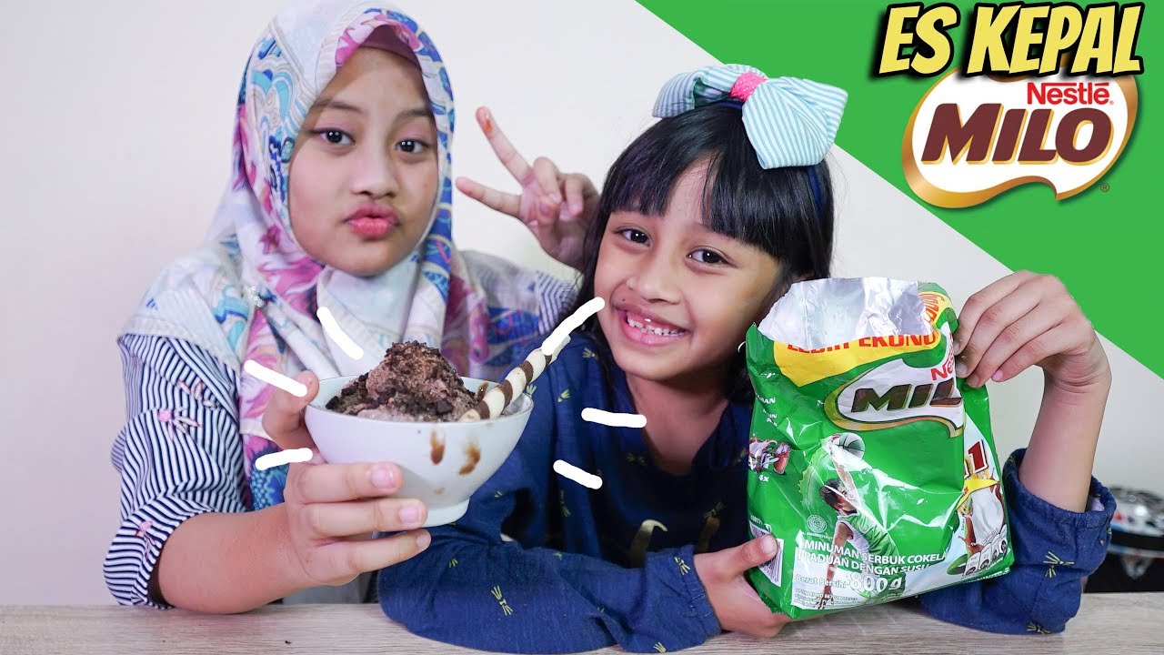 Es Kepal Milo Viral ala Azka dan Mecca - YouTube