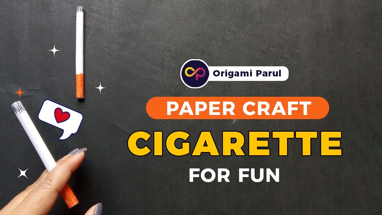 Fun Origami Cigarette: A Paper Craft Adventure 🚬 || Origami Cigarette ...