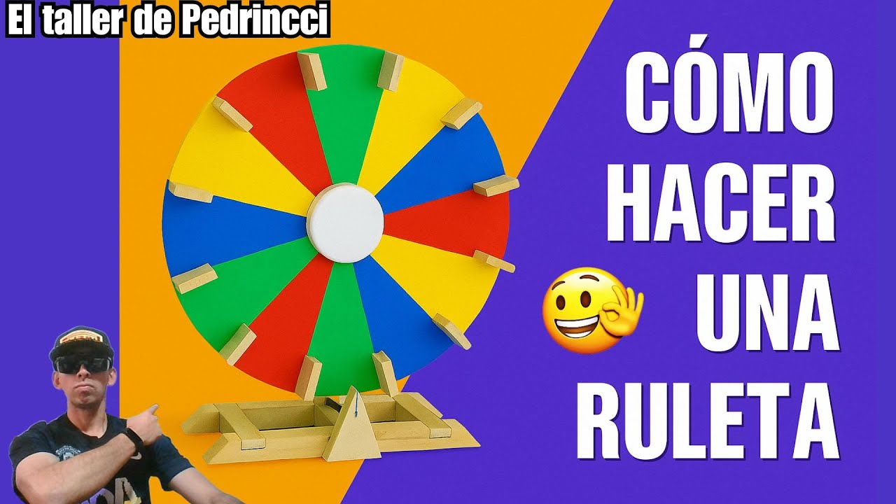 Cómo hacer una RULETA GIRATORIA para juegos 😍 #diy - YouTube