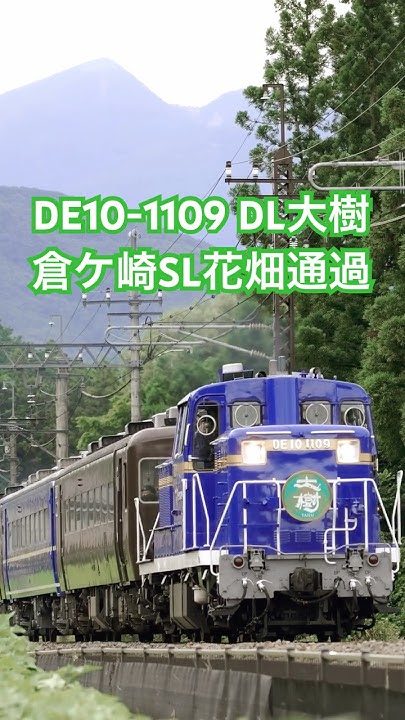 4Kshorts DL大樹8号 DE10-1109 倉ヶ崎SL花畑通過！2025.7.19 Tobu-railway class DE10 'DL Taijyu' passing ...