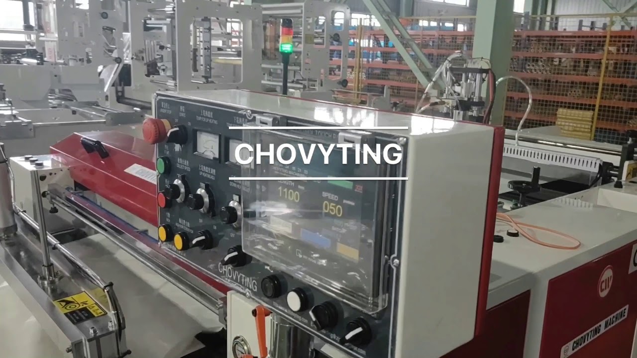 CW-1000FB Fully automatic bottom sealing bag making machine by flying ...