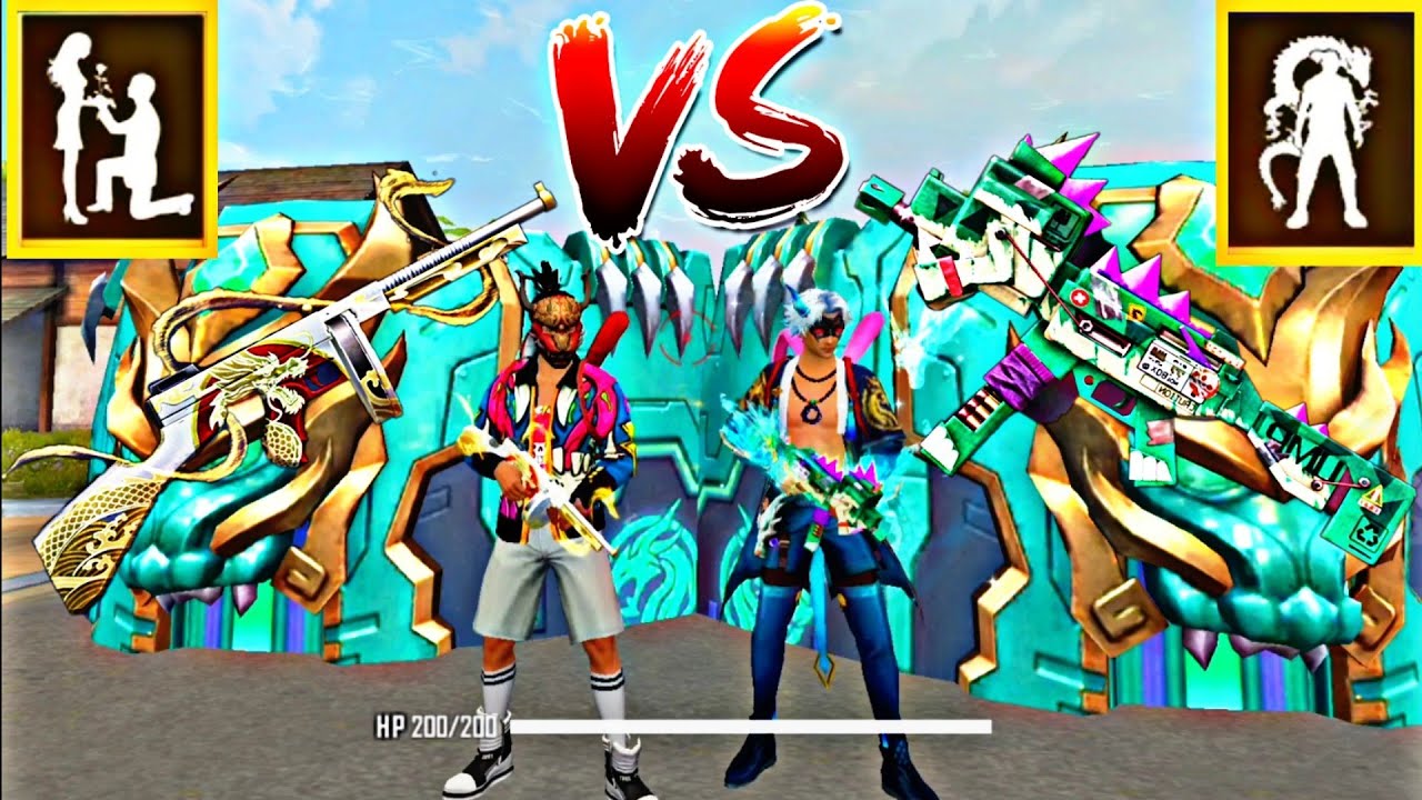 DRAGON MOB THOMPSON VS GATORS PAPERCUT UMP NEW GUN FREE FIRE - YouTube