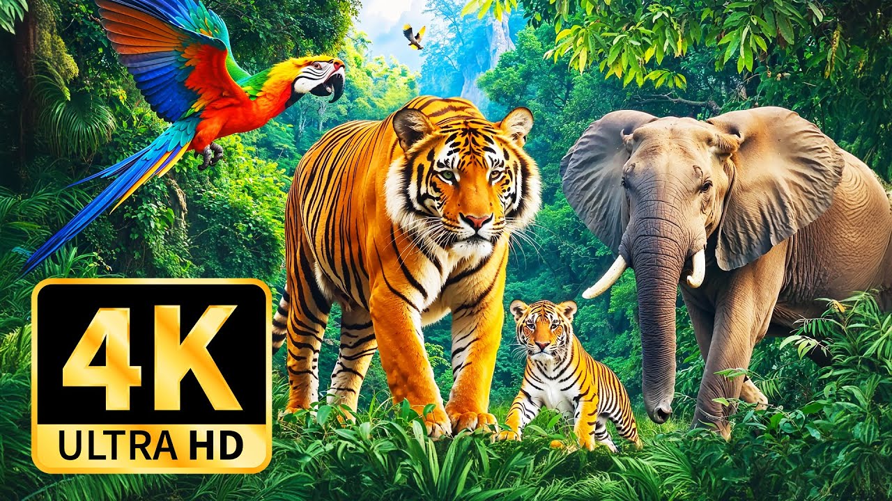 The World’s Most Colorful Creatures 4K 🌿Discover Lively Animals with ...