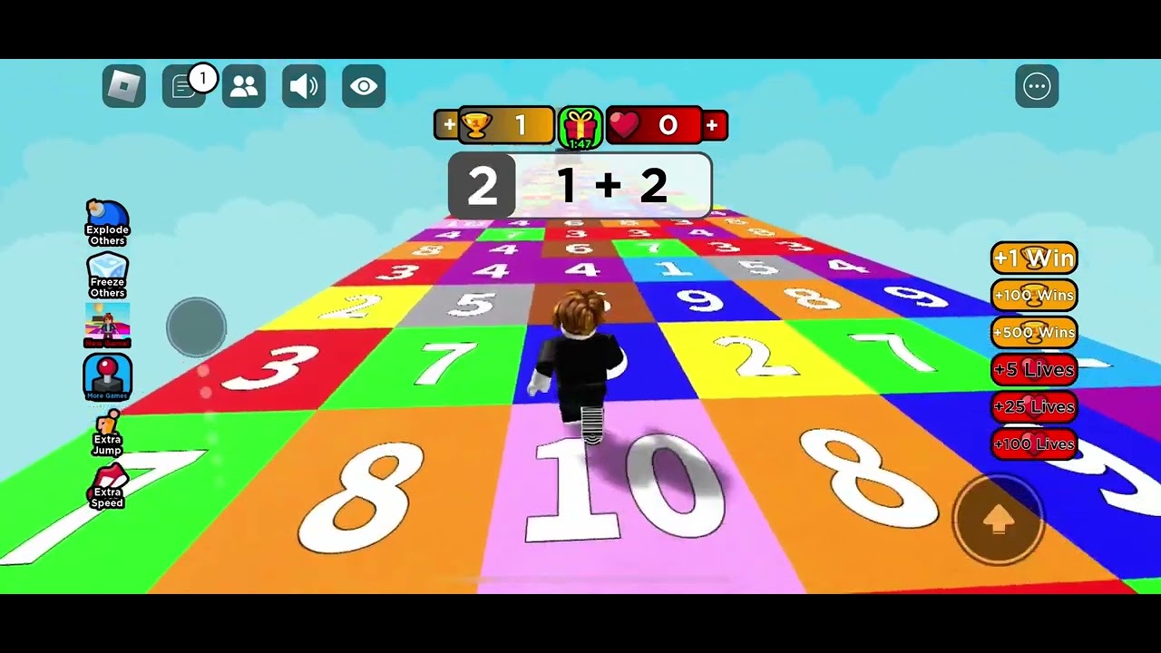 Playing math block run in Roblox #gaming #roblox #robloxedit #op #god # ...