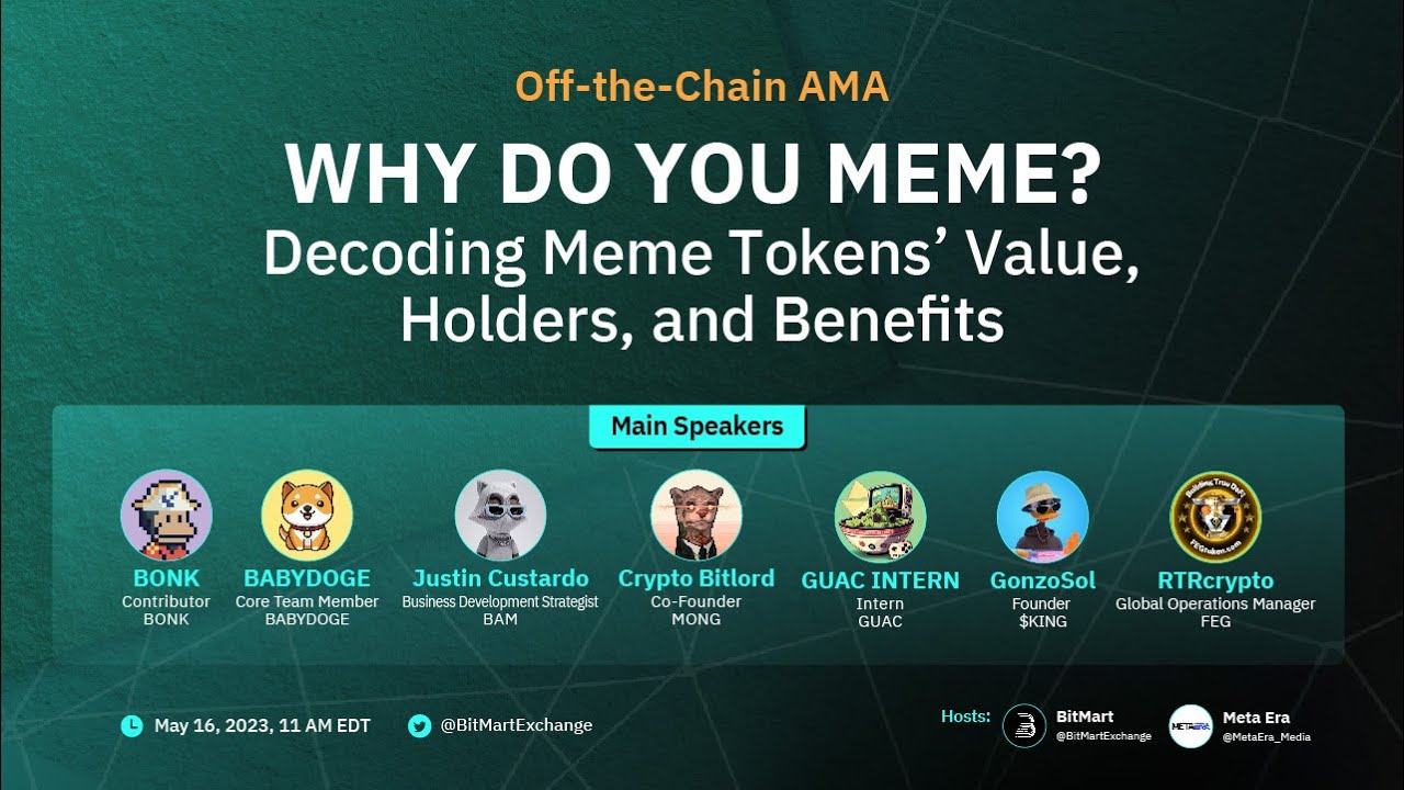 Off-the-Chain AMA: Why Do You Meme? Decoding Meme Tokens' Value ...