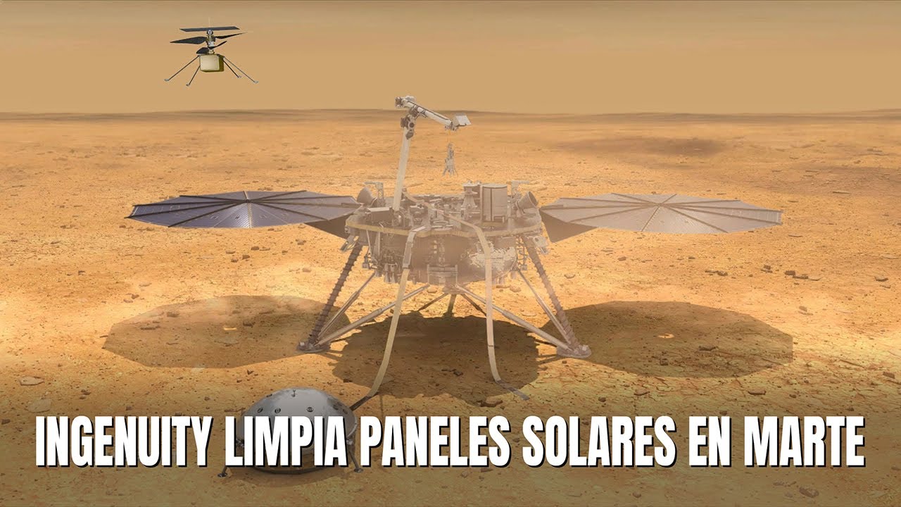 LIMPIEZA DE PANELES SOLARES EN MARTE - Ingenuity e Insight animación ...
