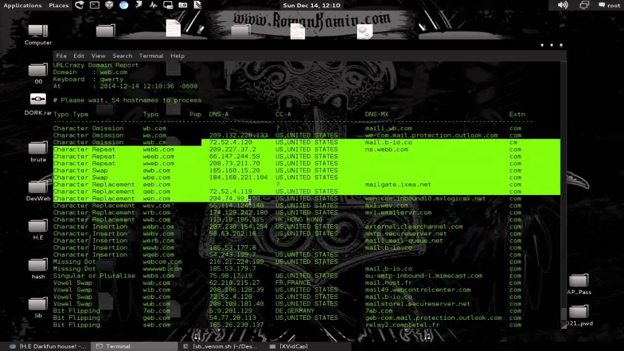 How to use sb-e Venom On Kali Linux - Crawling URLs and Data Harvesting ...