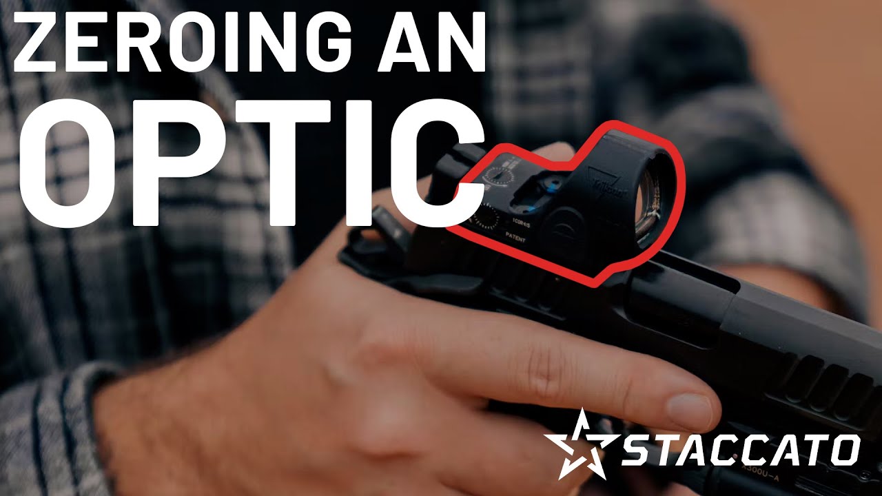 How to Zero a Pistol Red Dot Optic - YouTube
