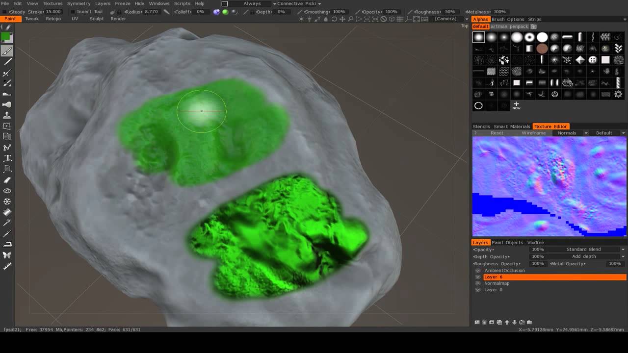 Welcome to 3D-Coat: Part 20 (Paint Channels) - YouTube