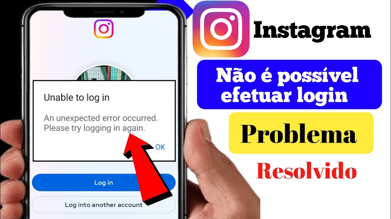 Problema de não conseguir fazer login no Instagram resolvido | Corrigir ...