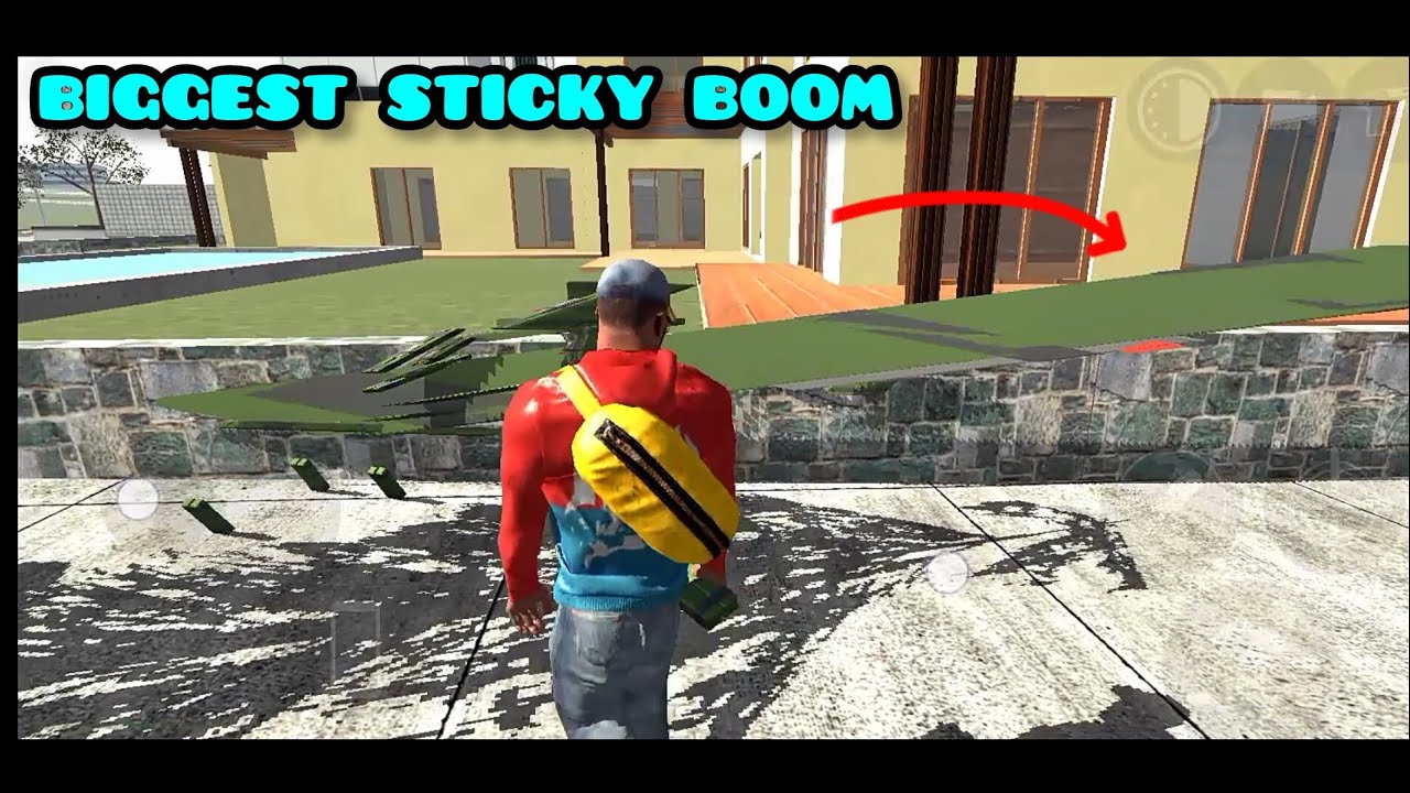 Biggest sticky boom 💥 Indian bike driving 3D||sticky boom cheat code ...