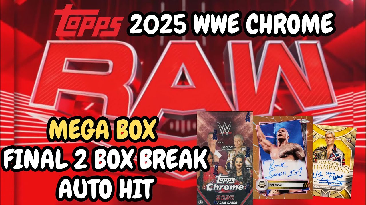 2025 Topps Chrome WWE Mega Boxes (2 Box Break) - WRESTLEMANIA BREAKS ...