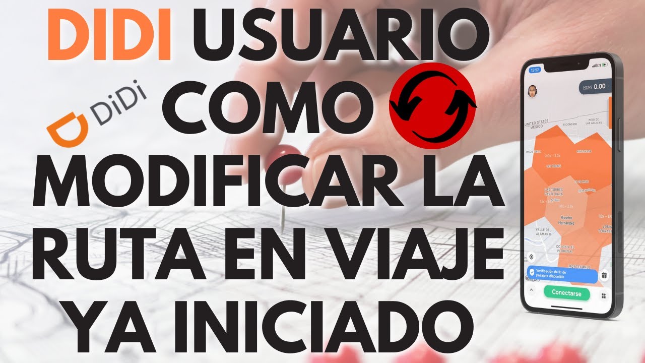 DIDI USUARIO COMO MODIFICAR LA RUTA EN VIAJE YA INICIADO - YouTube