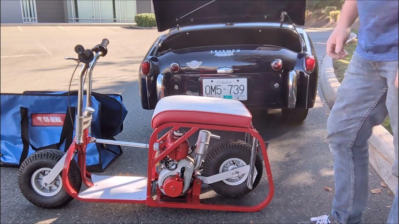 1964 Fuji Motors Go Devil Folding Mini Bike Part 12 - Finished!! - YouTube