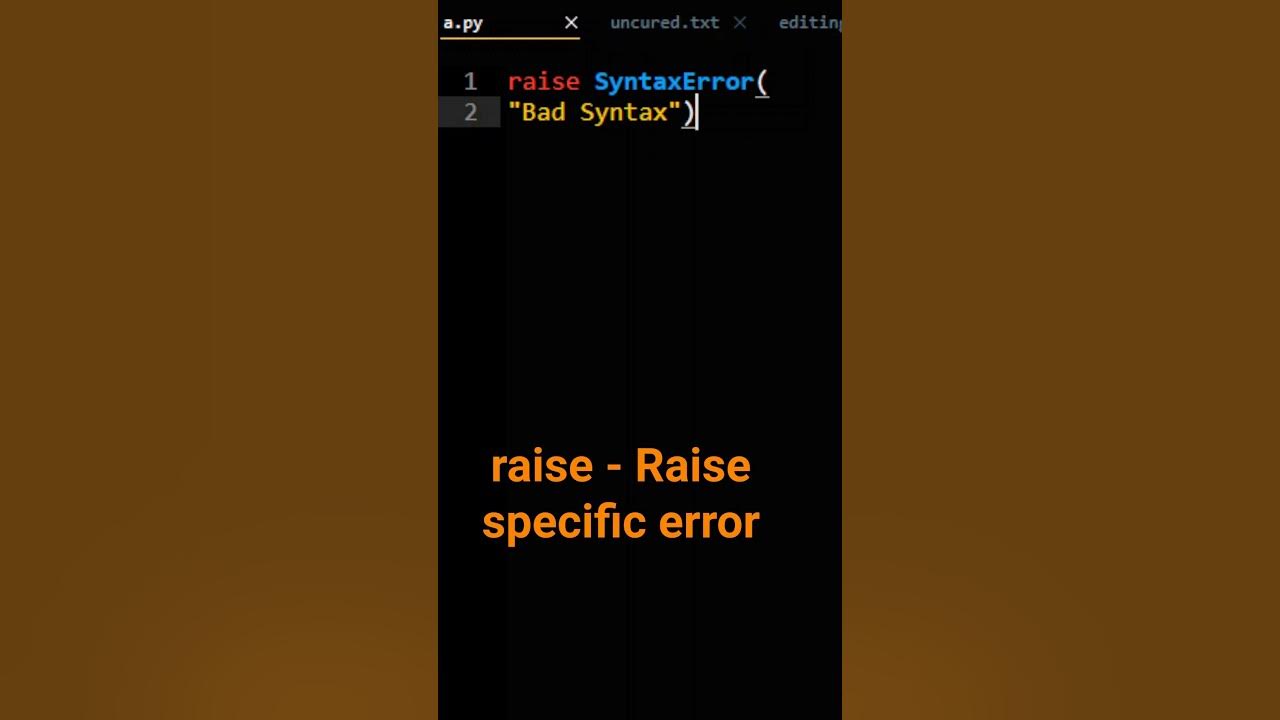 Python raise vs return - YouTube