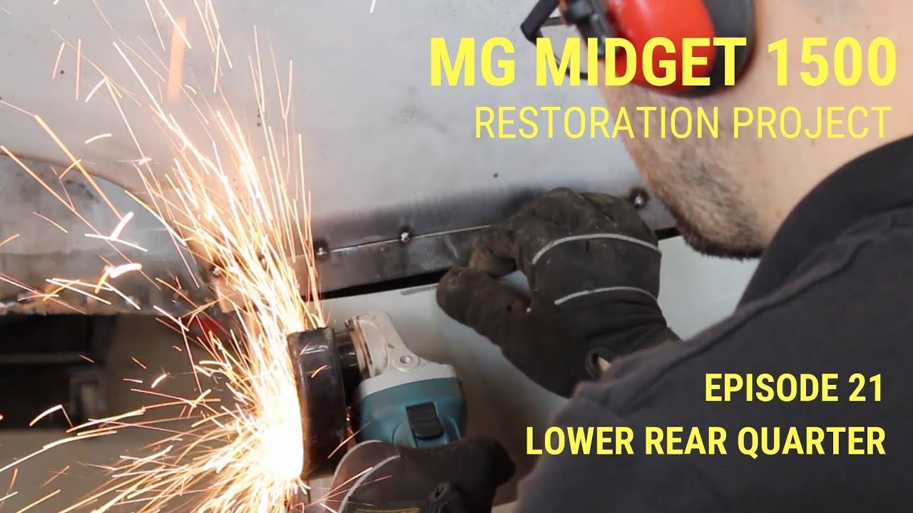 MG Midget 1500 Restoration - Lower Rear Quarter Repair - YouTube