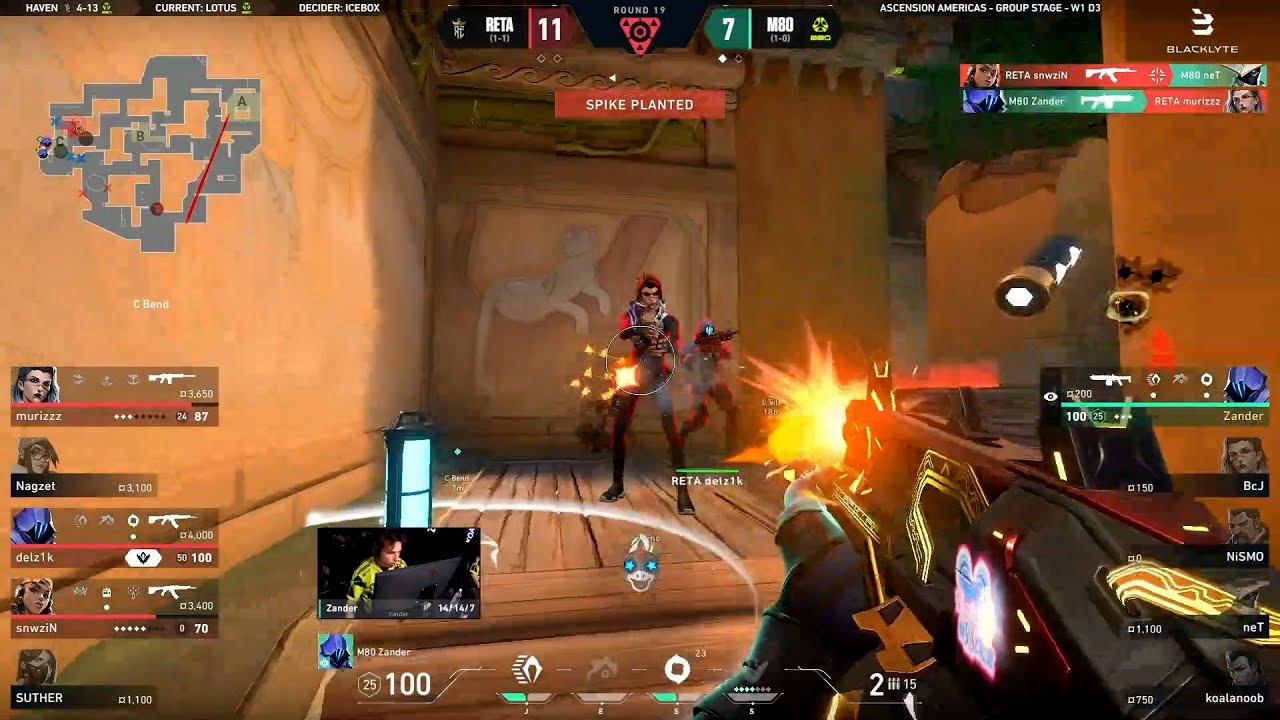 M80 Zander 1v3 Clutch Against RETA | VCT Ascension Americas 2024 - YouTube