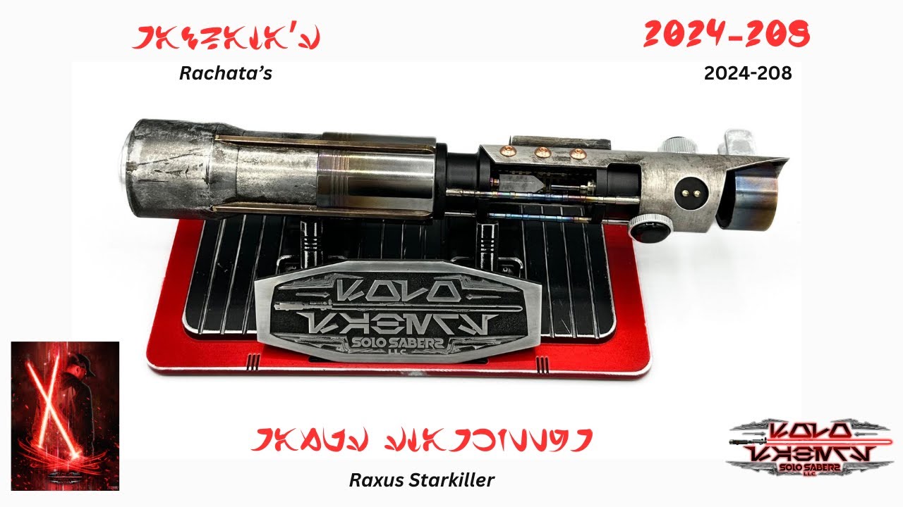 Rachata's "Raxus" Starkiller Neopixel Lightsaber with Taco SHop Chassis ...