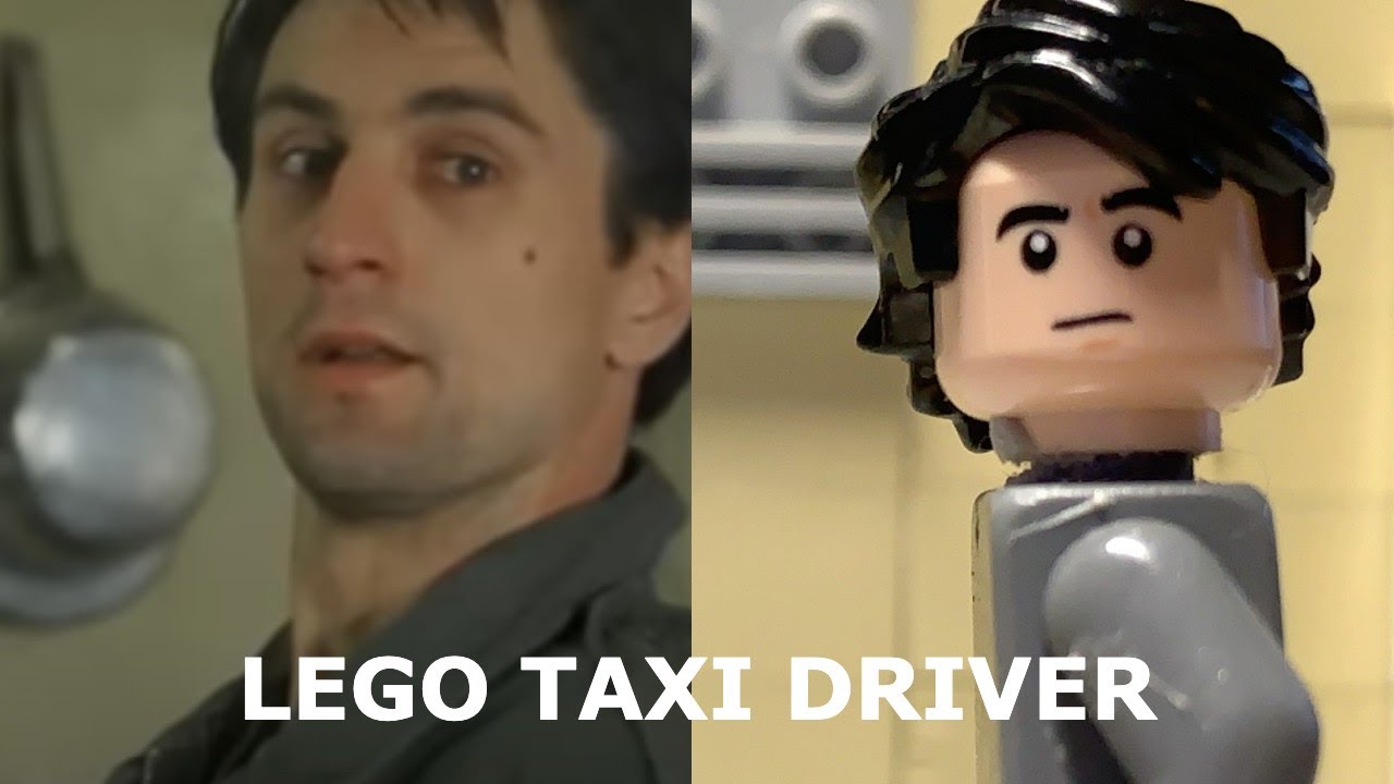"You talkin to me?" | Lego Taxi driver scene in Lego - YouTube