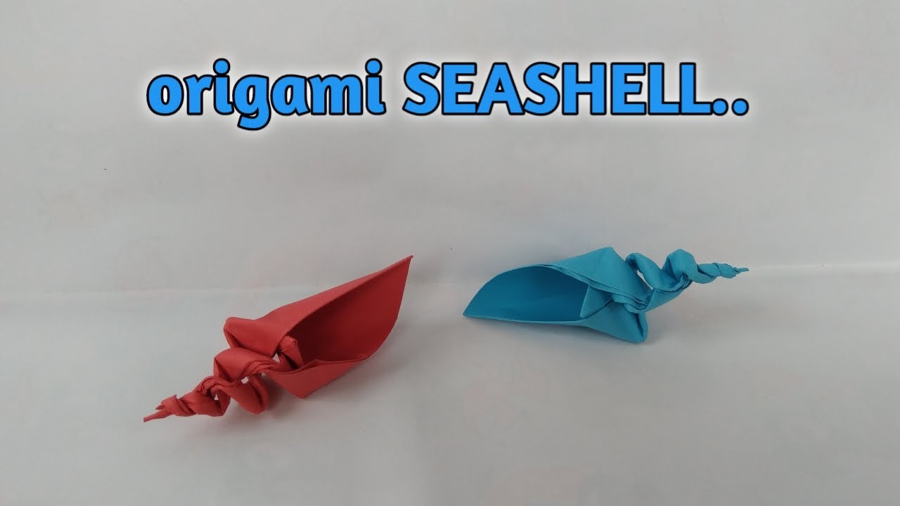 3d ORIGAMI SEASHELL - How to make origami seashell step by step ...