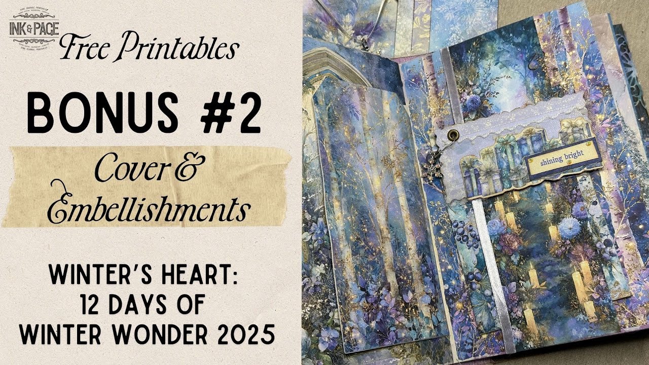 Winter's Heart Bonus 2: Cover and Embellishments | Free Printables | 12 ...
