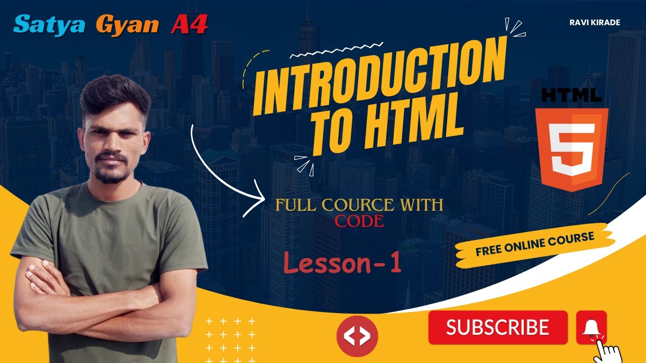 Introduction Of Html Lesson 1 Full Tutorial Of Html Satya Gyan A4