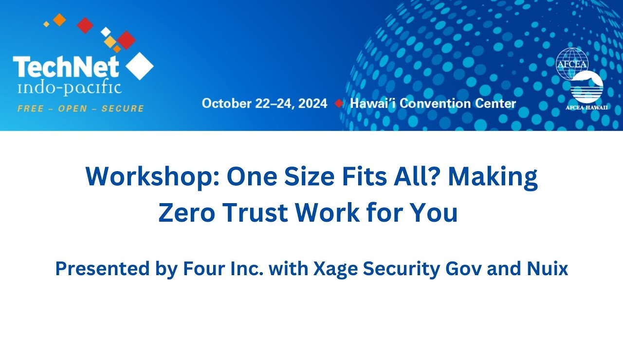 Workshop: One Size Fits All? Making Zero Trust Work for You - YouTube
