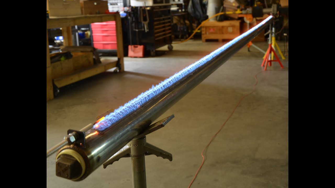 20ft Ribbon Burner - YouTube