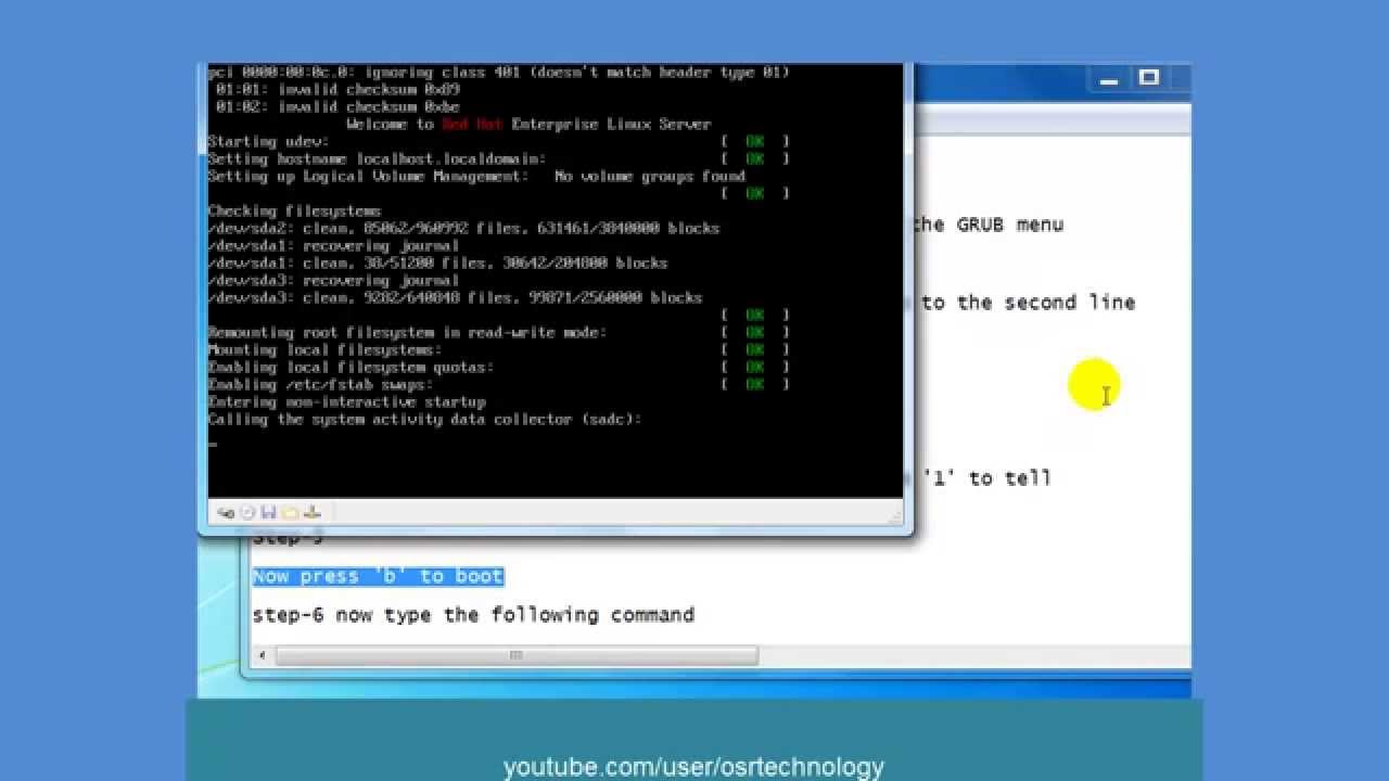 How To Reset Root Password In Redhat Linux 6 Forgotten Root Password how-to-reset-root-password-in-redhat-linux-6-forgotten-root-password
