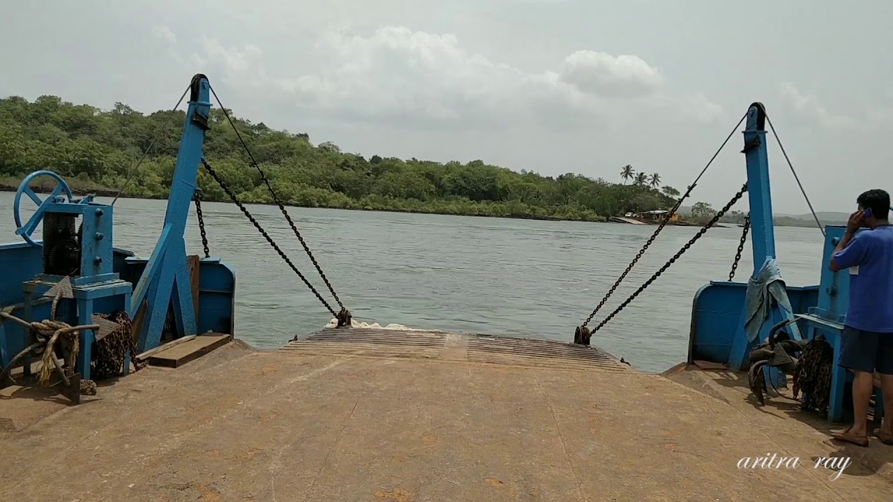 Crossing river Terekhol on a ferry with a Duster AWD onboard - YouTube