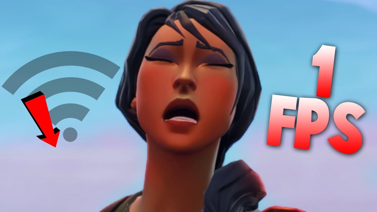 Playing with 1 FPS on Fortnite... - YouTube