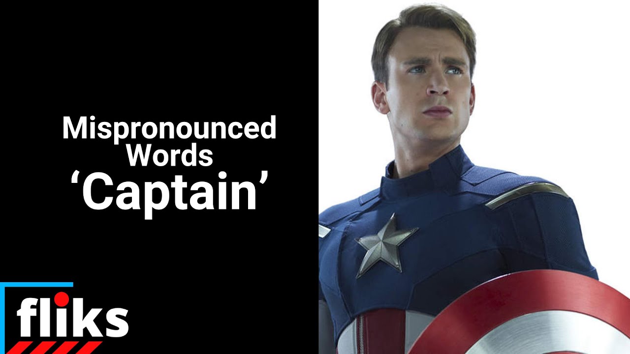 Mispronounced words in English - Captain - YouTube