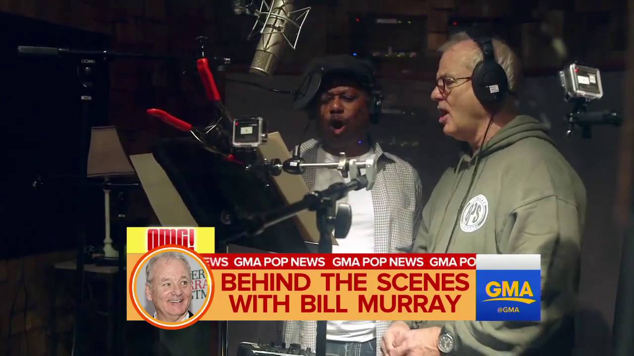 Bill Murray Sings as Baloo in 'The Jungle Book' Recording Studio - YouTube