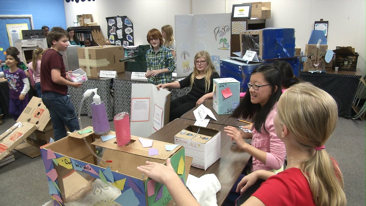 Lewis Elementary School Box Challenge - YouTube
