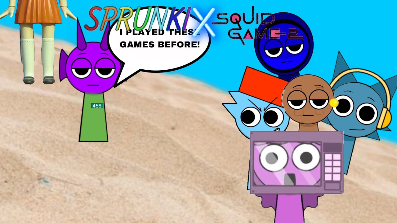 SPRUNKI GAMES 2 | ep 1 (red light, green light) - YouTube