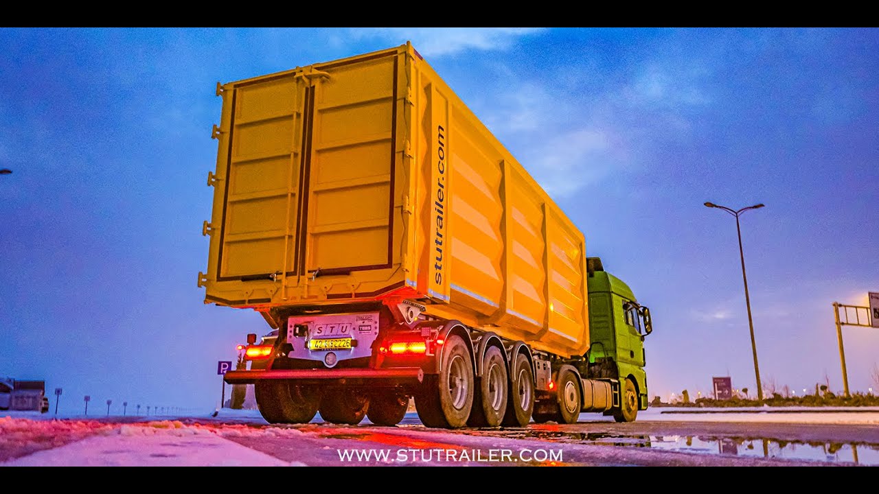 Tipper Trailer For Scrap Metal - 50 m3 3 Axle Tipper Trailer - STU ...