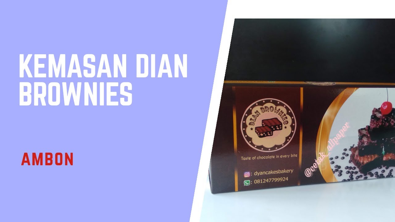 PROSES LAMINATING | DIAN BROWNIES | AMBON - YouTube