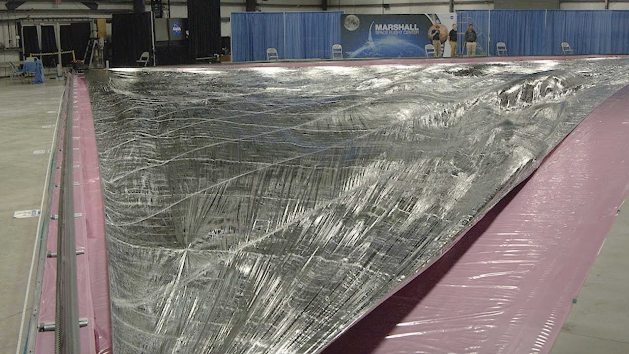 NASA Unfurls Largest Solar Cruiser Sail Quadrant Ever Deployed - YouTube