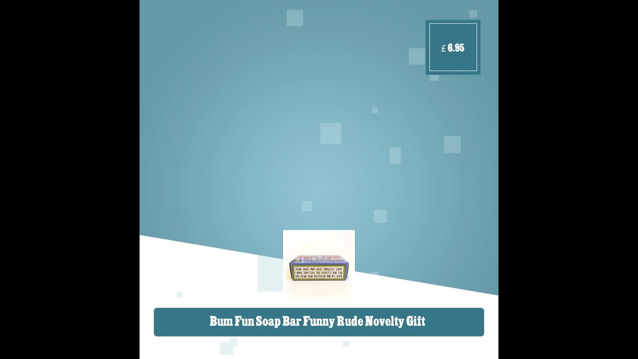 Bum Fun Soap Bar Funny Rude Novelty Gift - YouTube