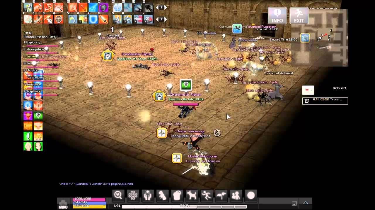 Mabinogi: Sulfur Spider Elite Party Part 2 - YouTube
