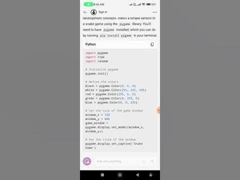 snake game python code - YouTube