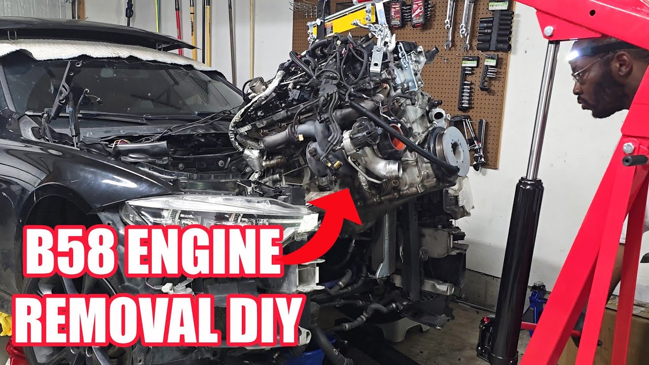 How to Remove a Blown B58 Engine in 13 minutes (Engine Swap Part 1 ...