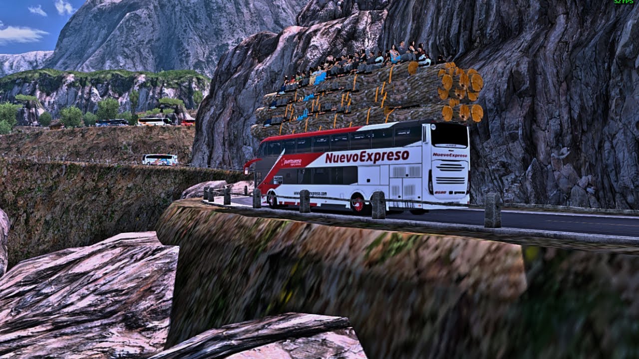 Cliffside Bus Challenge: Bus Driving on Mountain - The Most Challenging ...