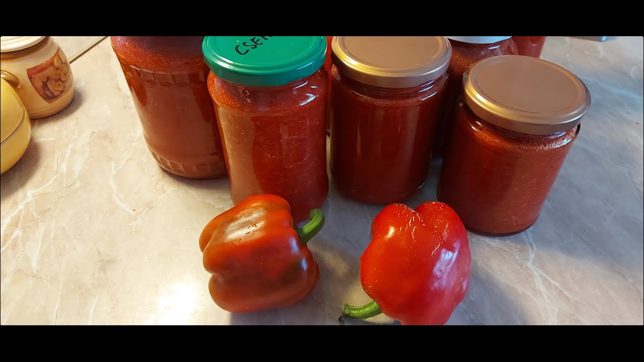 Paprikakrém, ahogyan nálunk készült. - YouTube