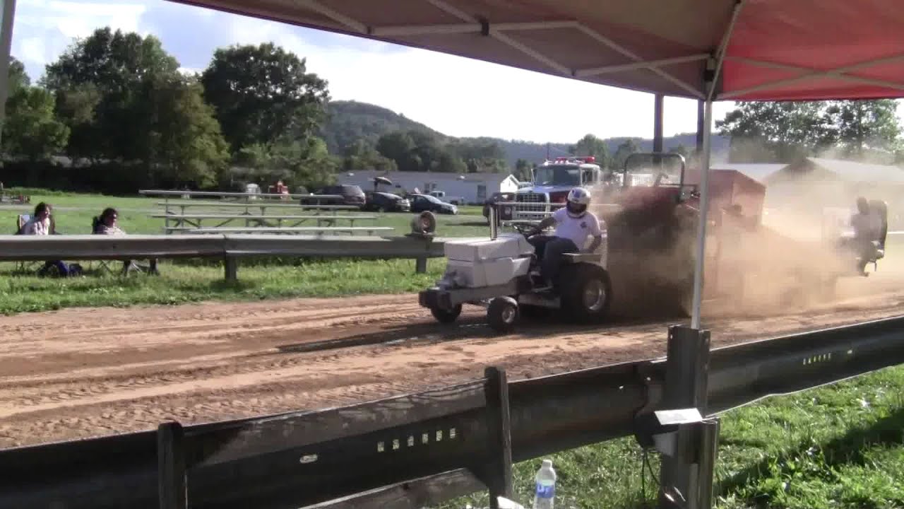 2012 Diesel garden tractor pulling. Confluence,Pa - YouTube